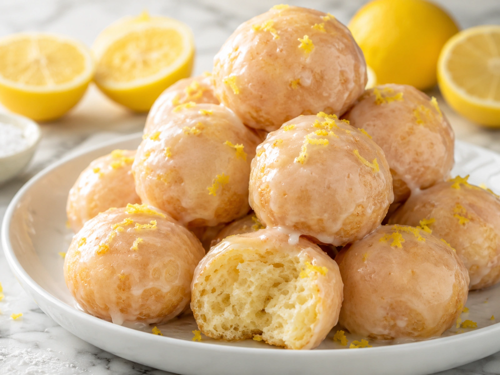 4 Ingredient Lemon Donuts No Eggs or Butter